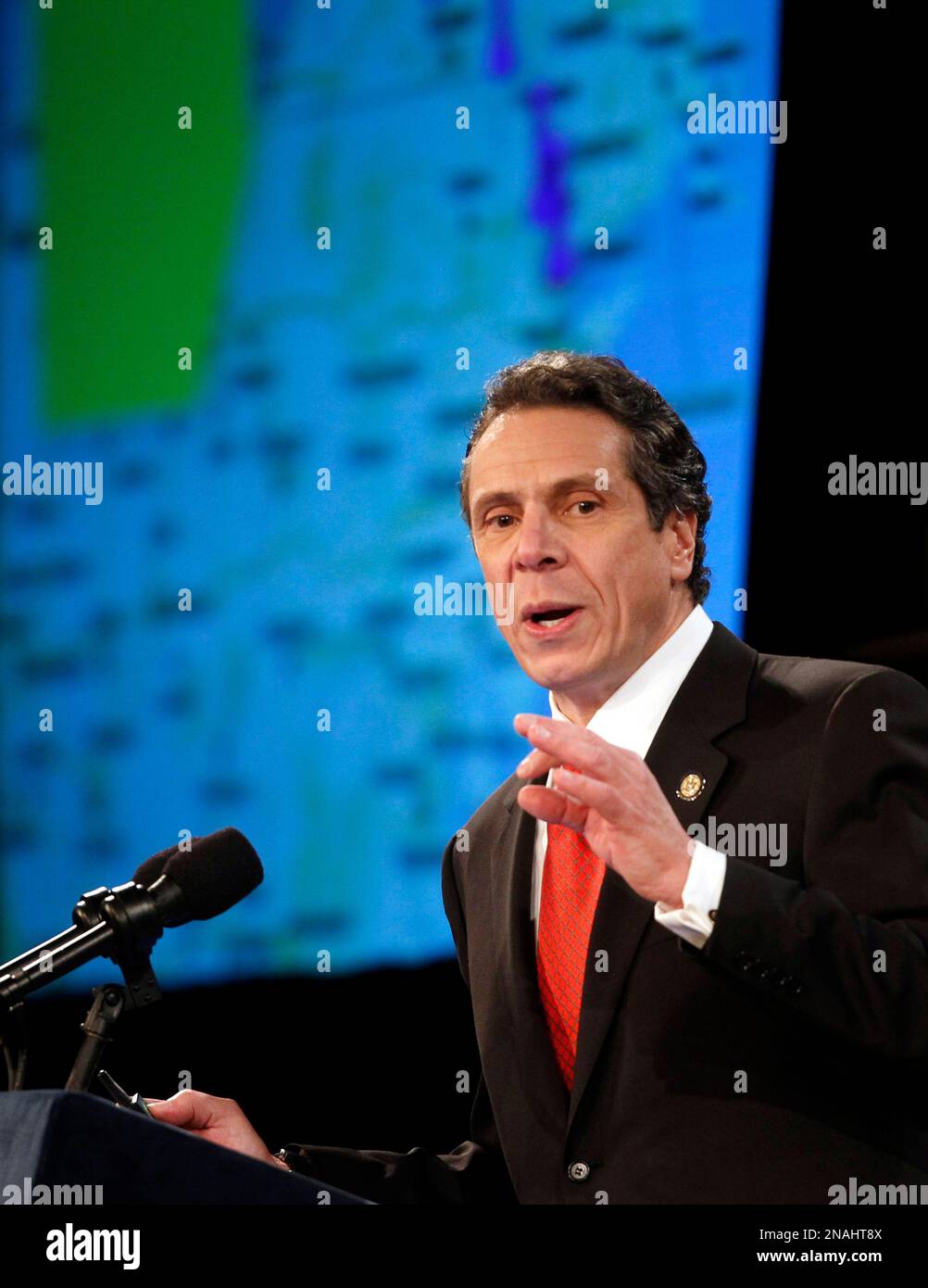 New York Gov. Andrew Cuomo delivers his second State of the State ...