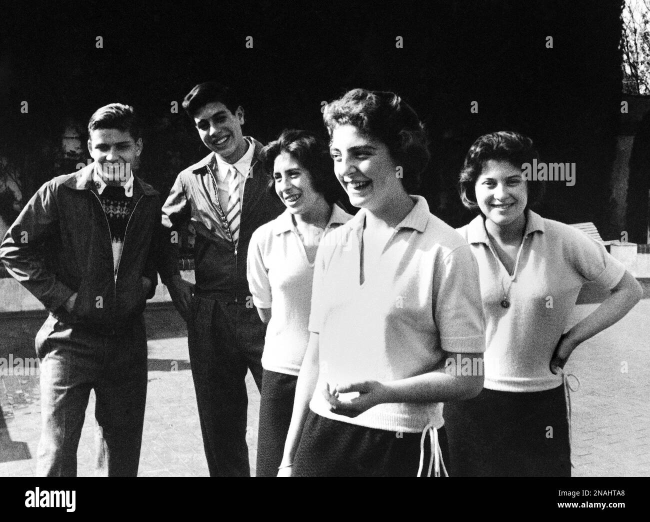 The Diligenti quintuplets on their 15th birthday in Buenos Aires on ...