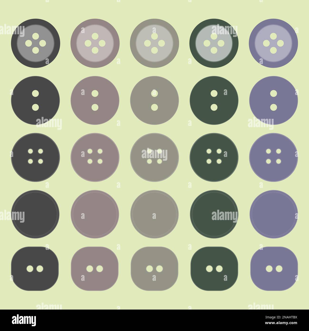 Set of icons on a theme Clasp, button Stock Vector Image & Art - Alamy