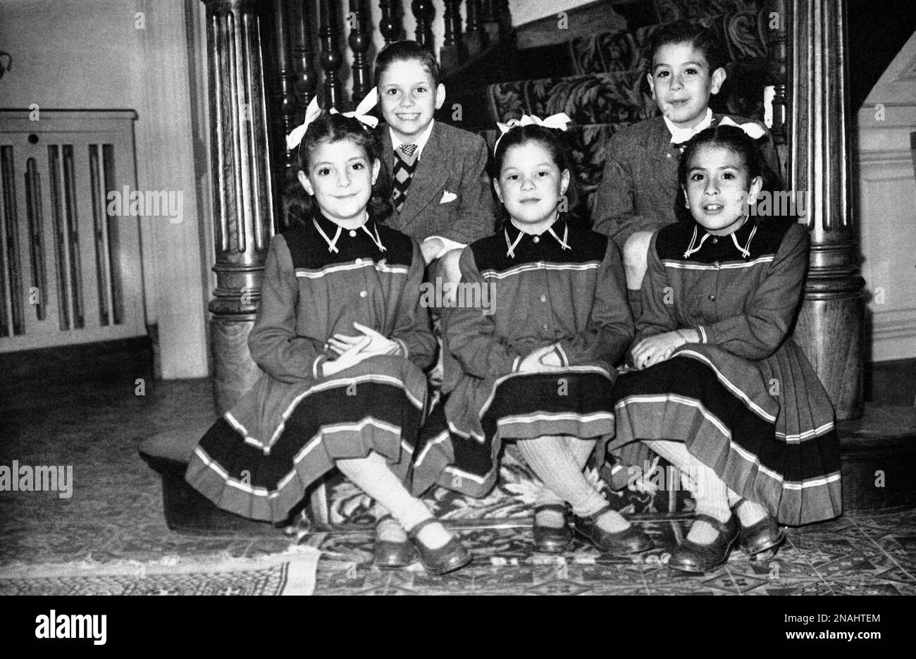 The Diligenti quintuplets, who were seven years old on July 15, are ...