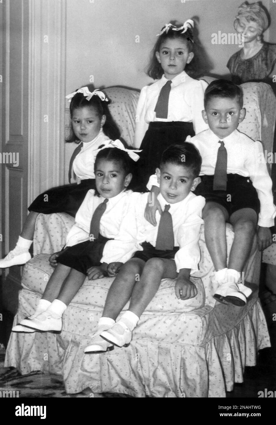 The Diligenti quintuplets, the second set of quints in the world ...