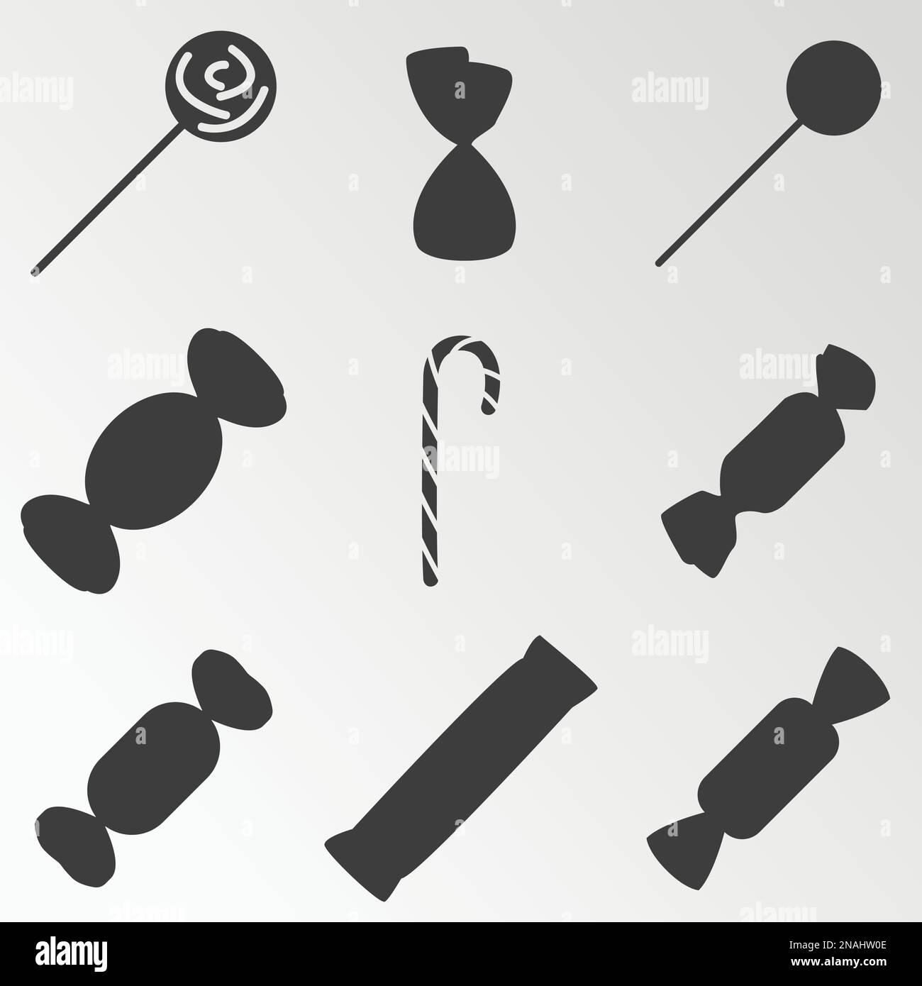 Candy and objects Black and White Stock Photos & Images - Alamy