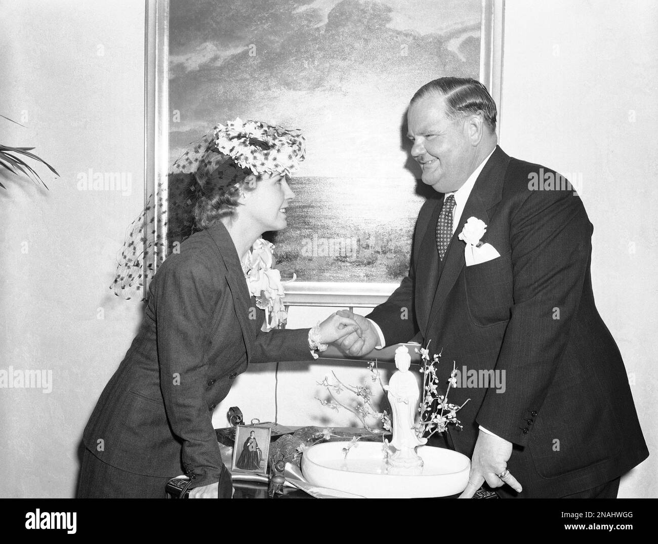 Oliver Hardy, the larger half of the screen comedian team of Laurel and ...