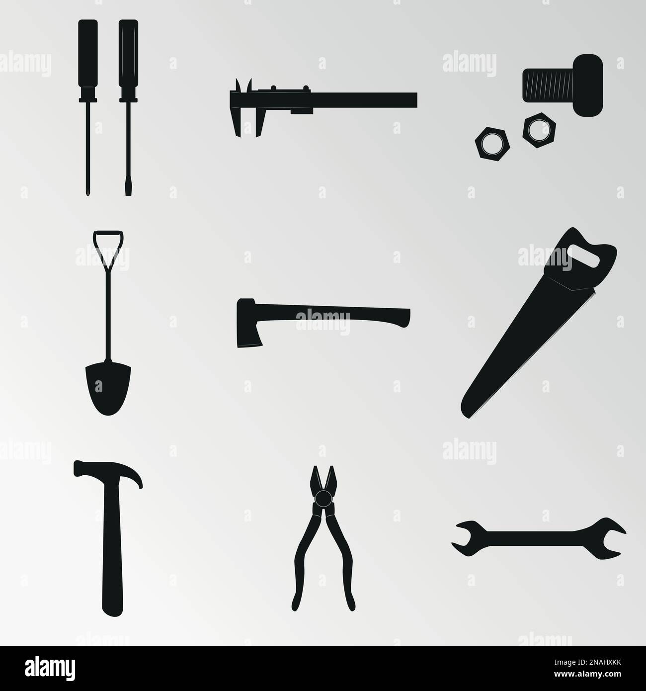 Set of objects on the theme of Repair Tools Stock Vector Image & Art ...