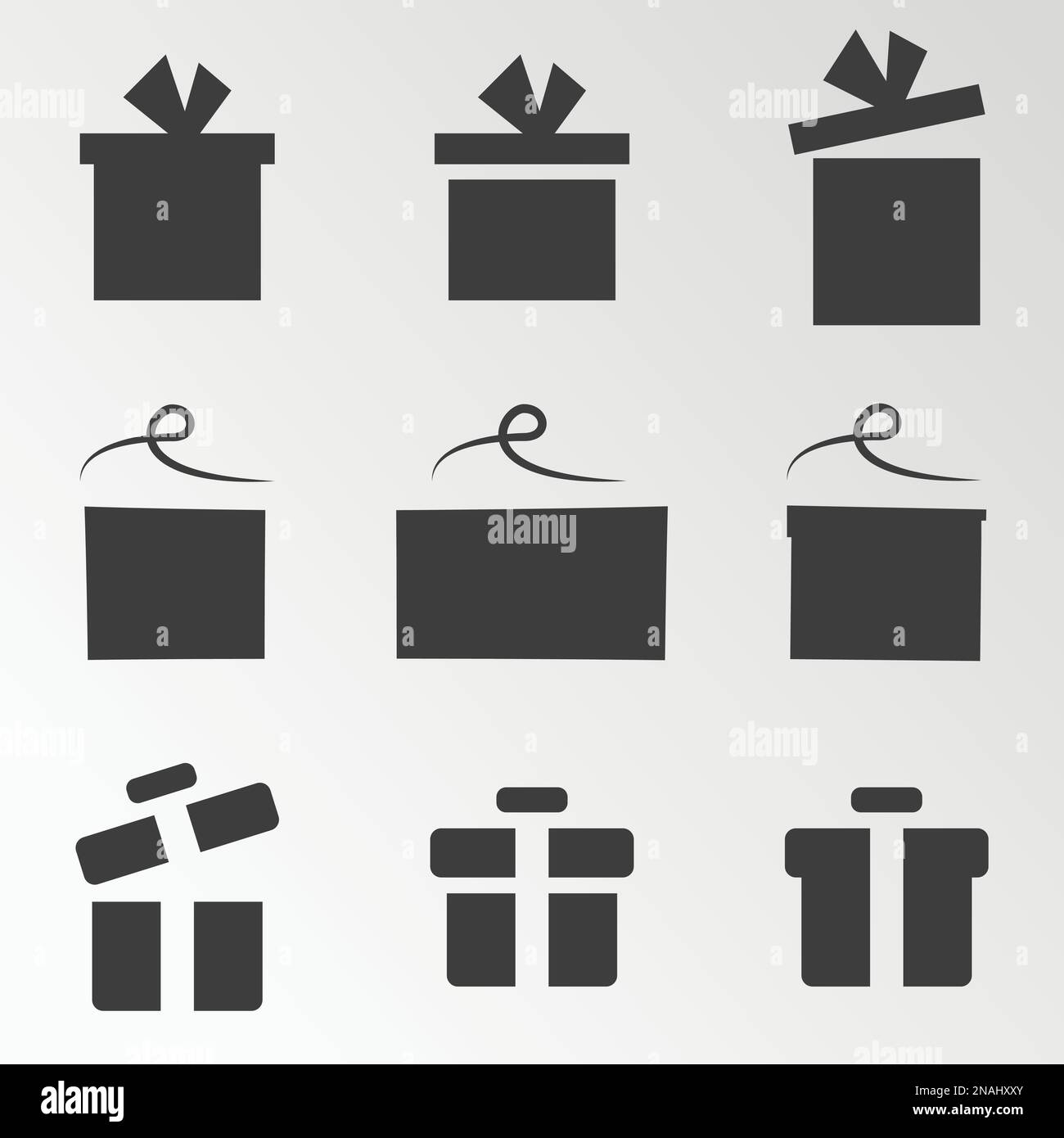 Set shopping objects box Stock Vector Images - Alamy