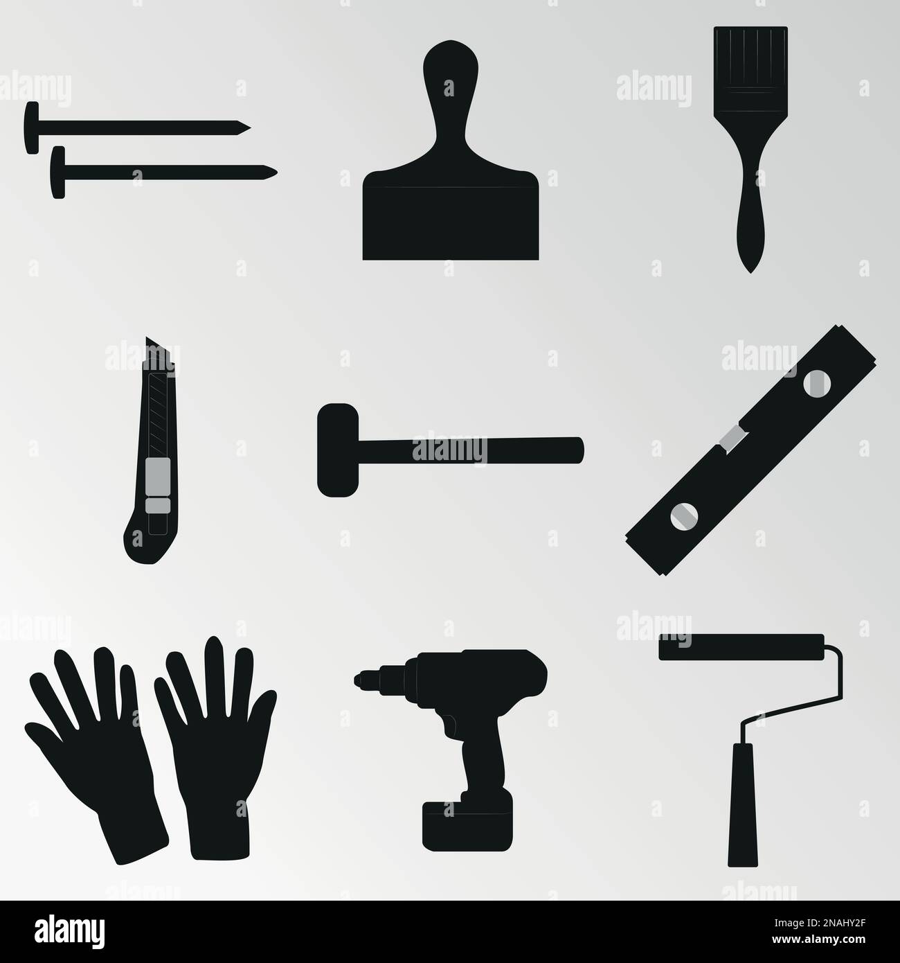 Set of objects on the theme of Repair Tools Stock Vector Image & Art ...