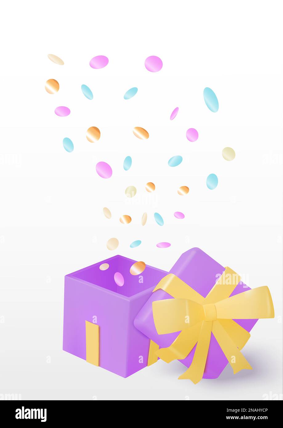 3d flying gift box Stock Vector Images - Alamy