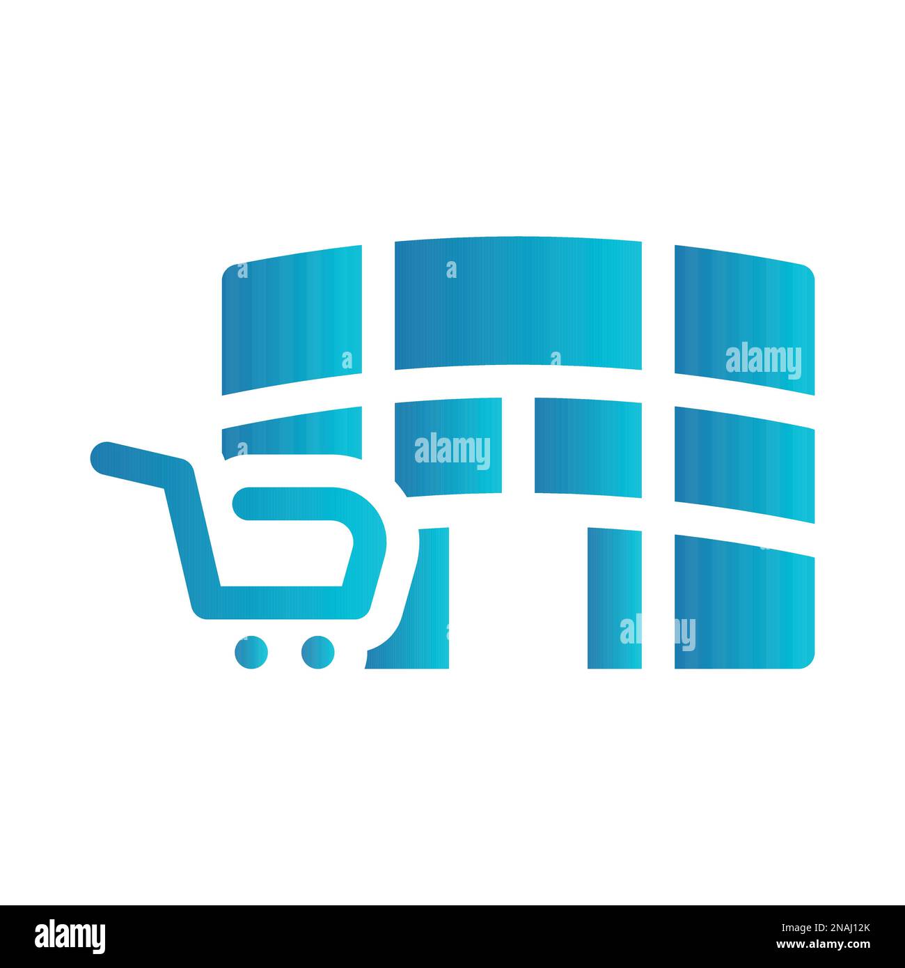 Small supermarket shopping basket Stock Vector Images - Alamy