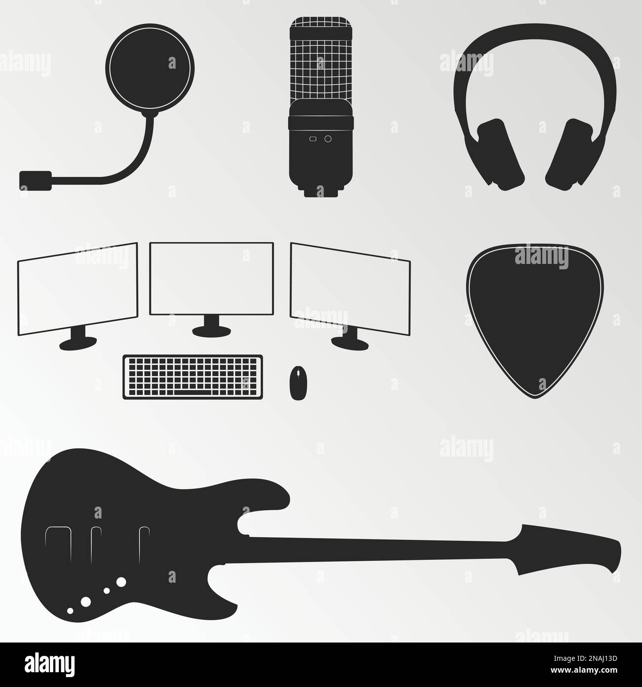 Modern digital instruments Stock Vector Images - Alamy