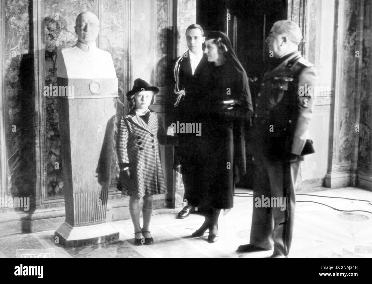 Inauguration of a bust of Guglielmo Marconi in the presence of his ...