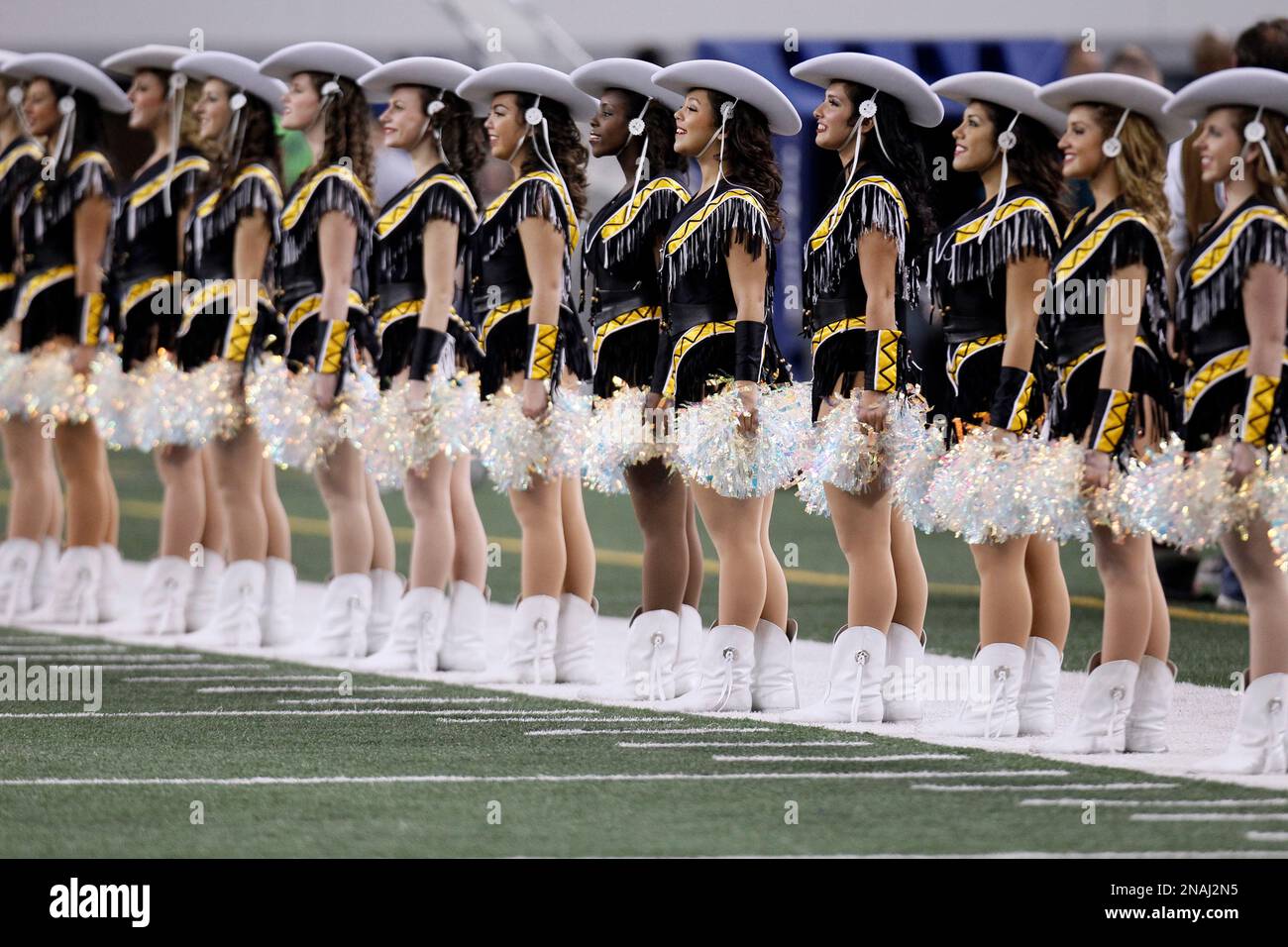 The Tyler Junior College Apache Bells perform before an NFL football ...