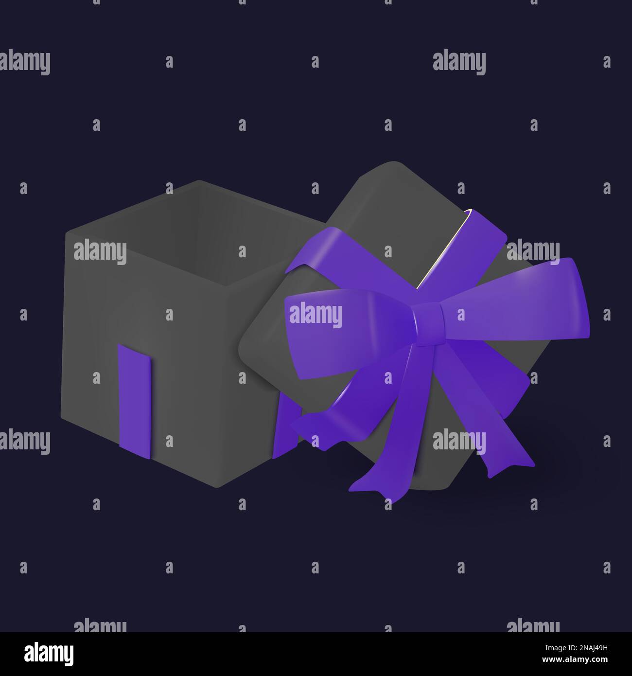 3d dark gift box Stock Vector Images - Alamy