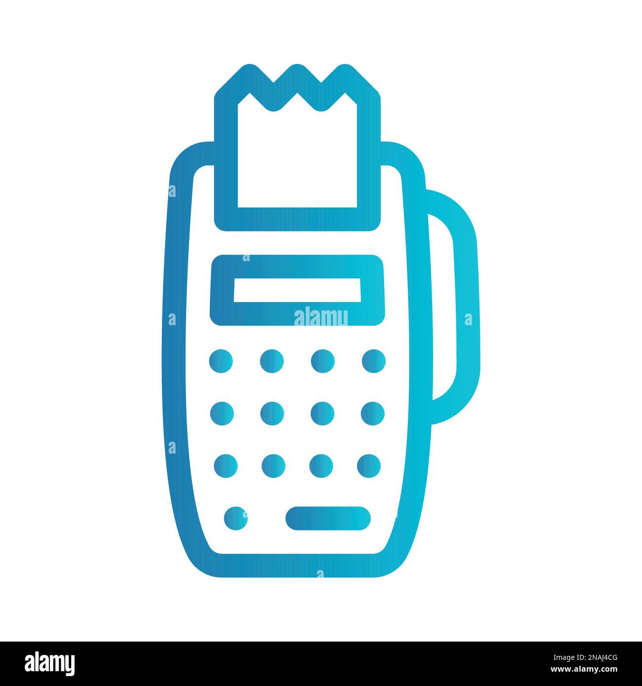 Payment terminal receipt paper Cut Out Stock Images & Pictures - Alamy