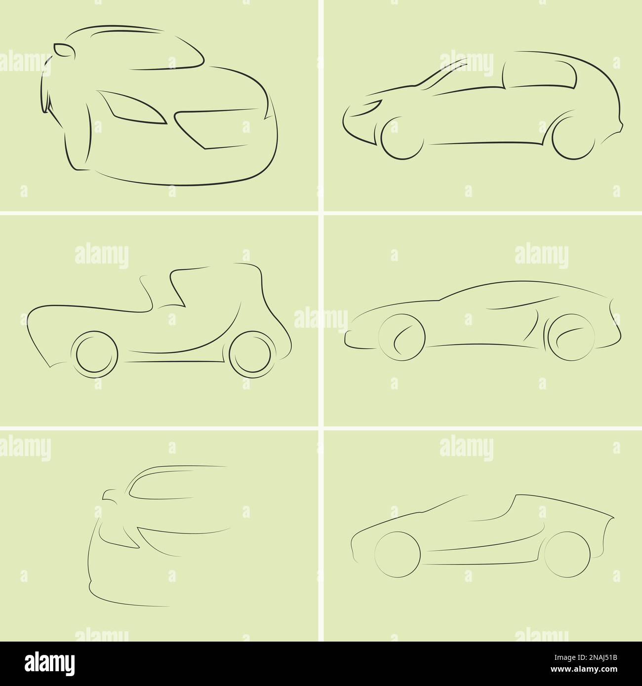 Vintage cars in front Stock Vector Images - Alamy