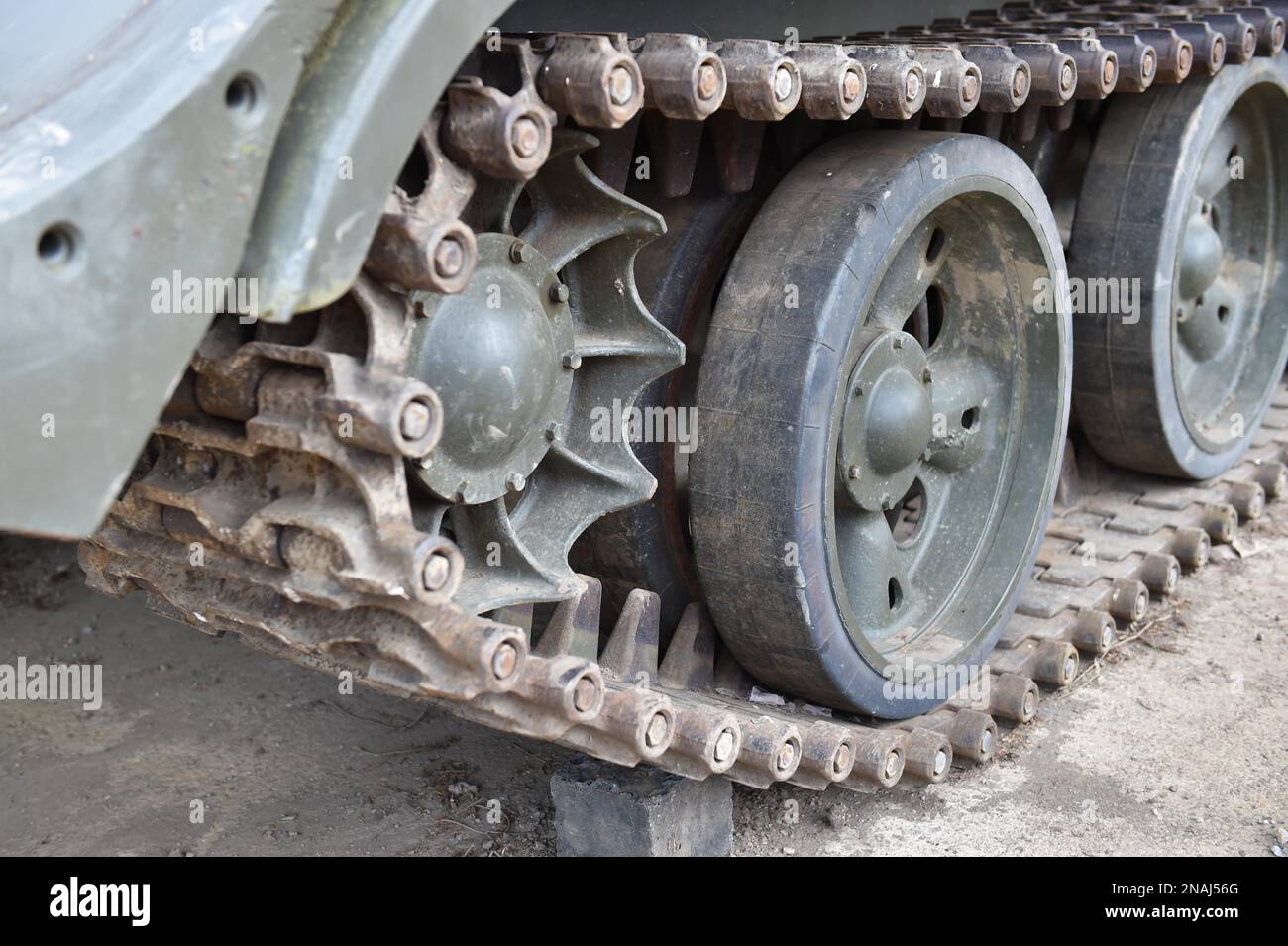 Chain of a tank, Germany Stock Photo - Alamy