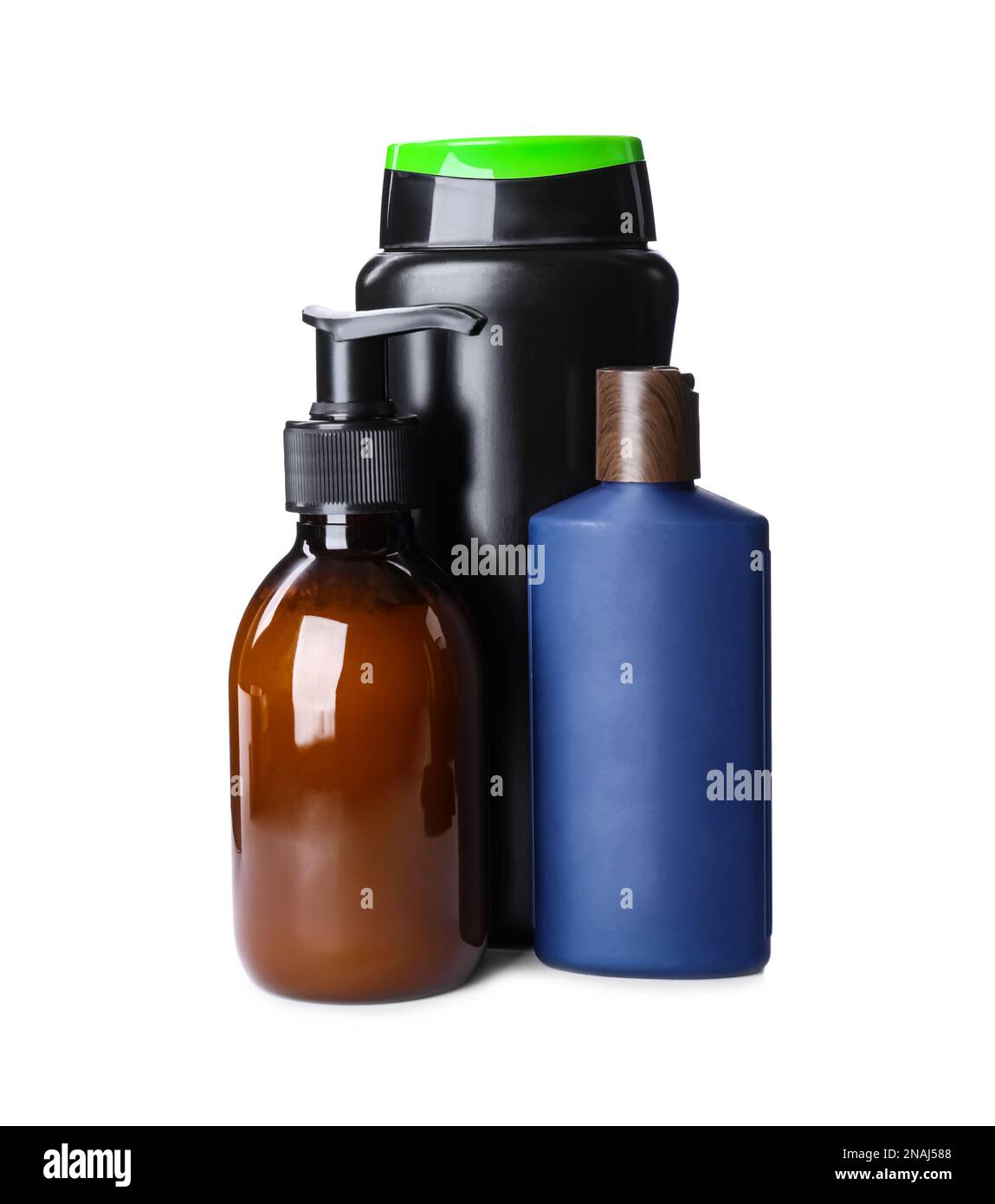 Set of different men's cosmetic products isolated on white Stock Photo ...