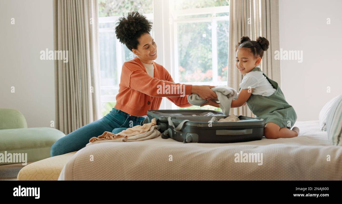 Kid Packing Suitcase