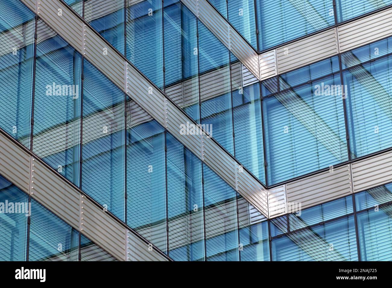 Glass facade at the new Kranzler Eck in Berlin, Germany - Glass facade ...