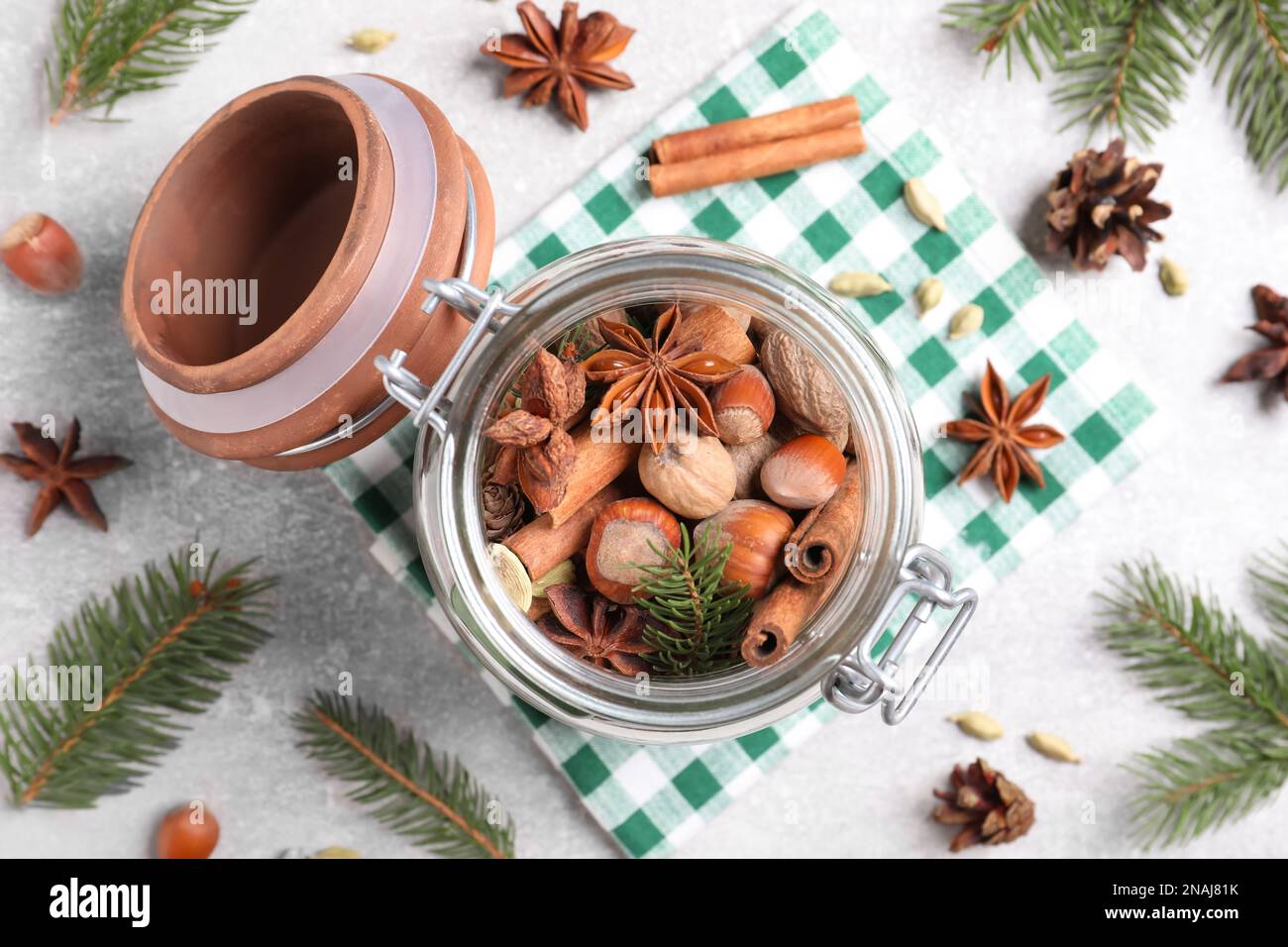 Aromatic potpourri in glass hi-res stock photography and images - Alamy