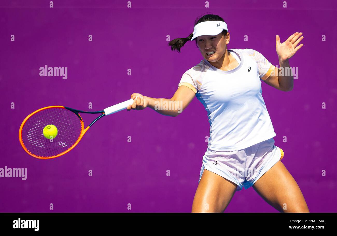 Claire Liu of the United States during the first round of ...