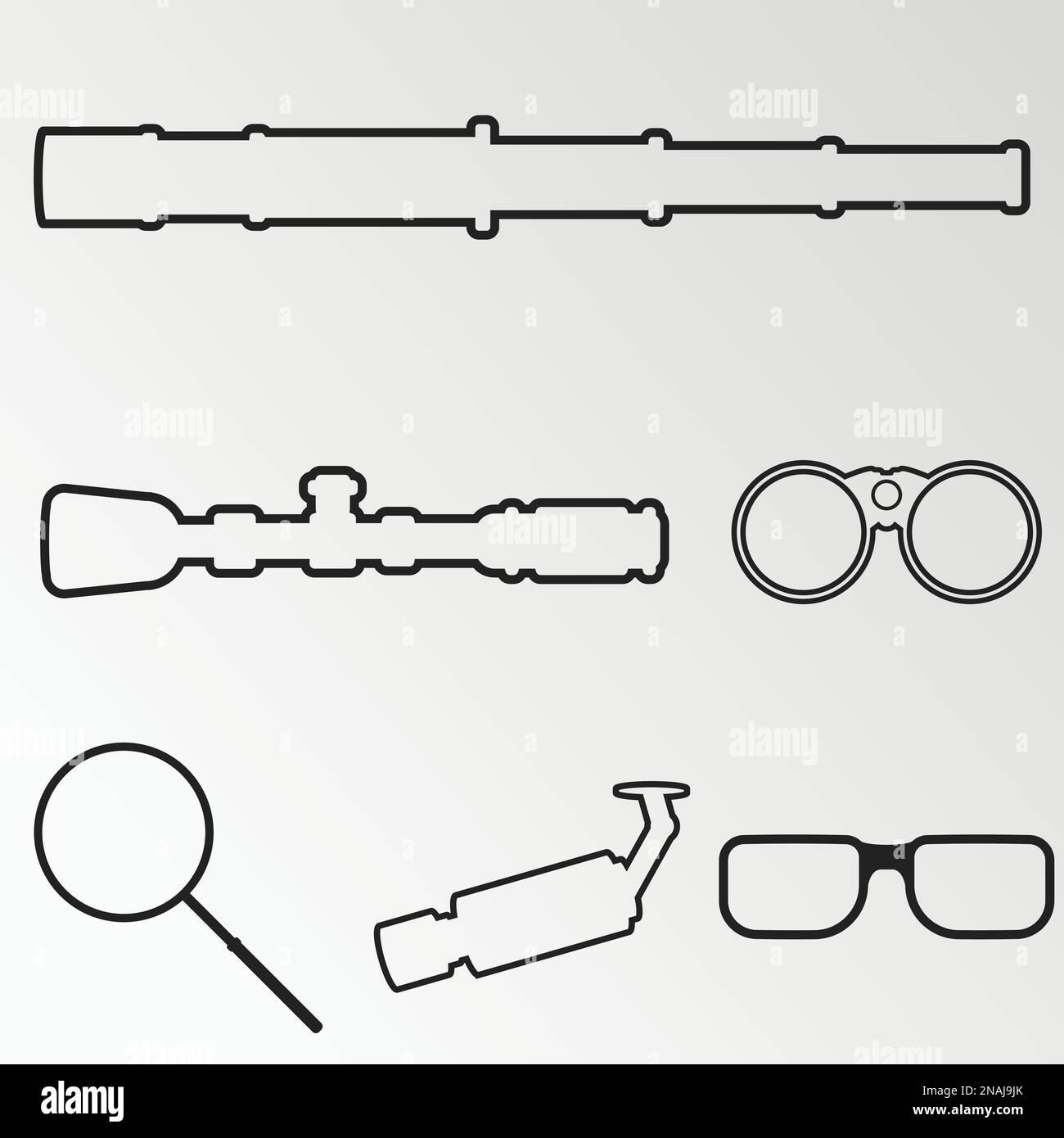 Observation camera lens Stock Vector Images - Alamy