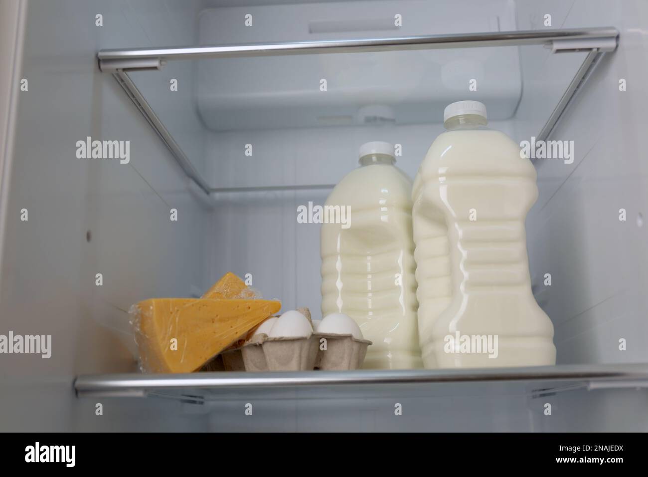 Milk eggs fridge hi-res stock photography and images - Alamy