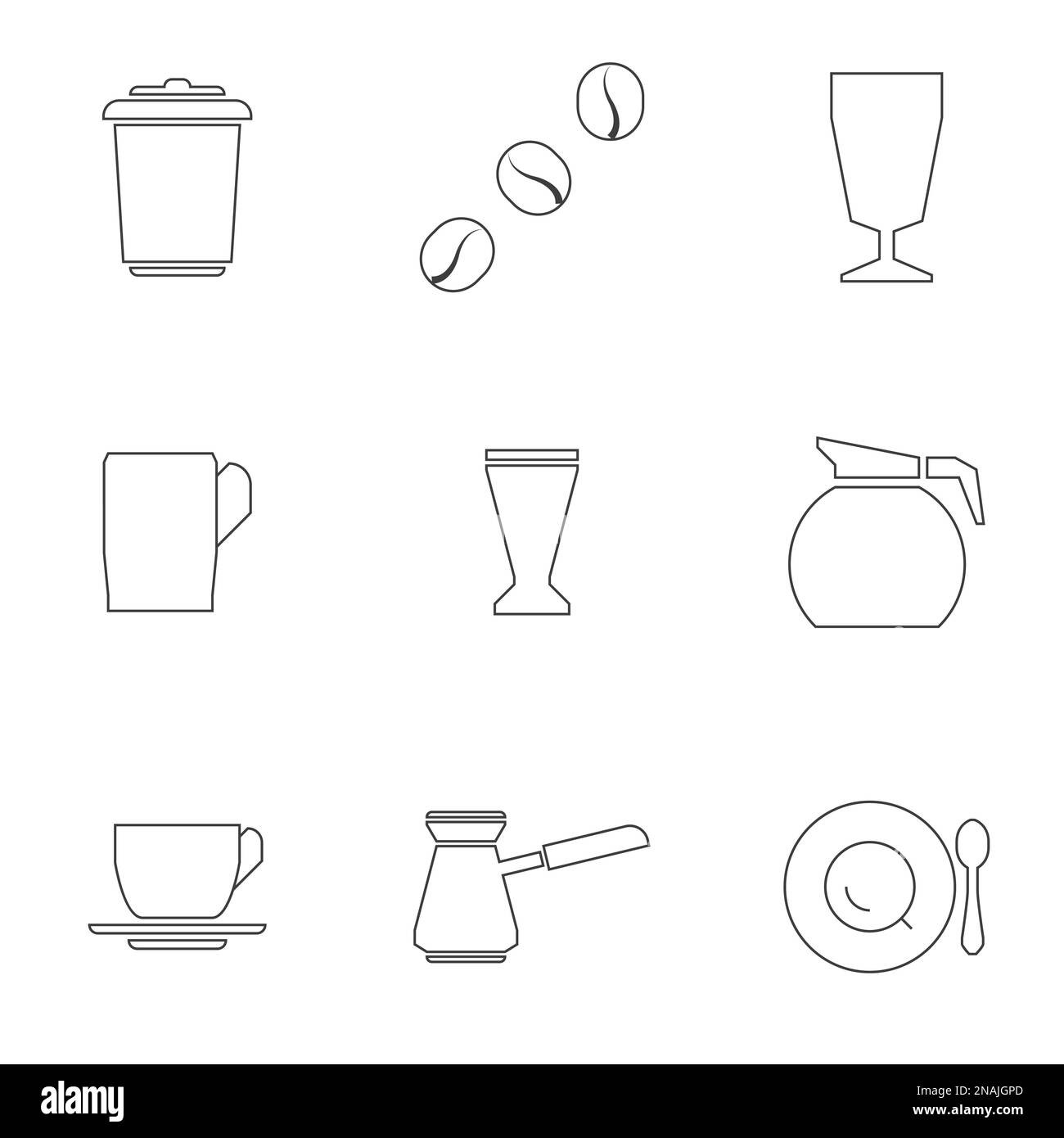 Cafe a theme Cut Out Stock Images & Pictures - Alamy