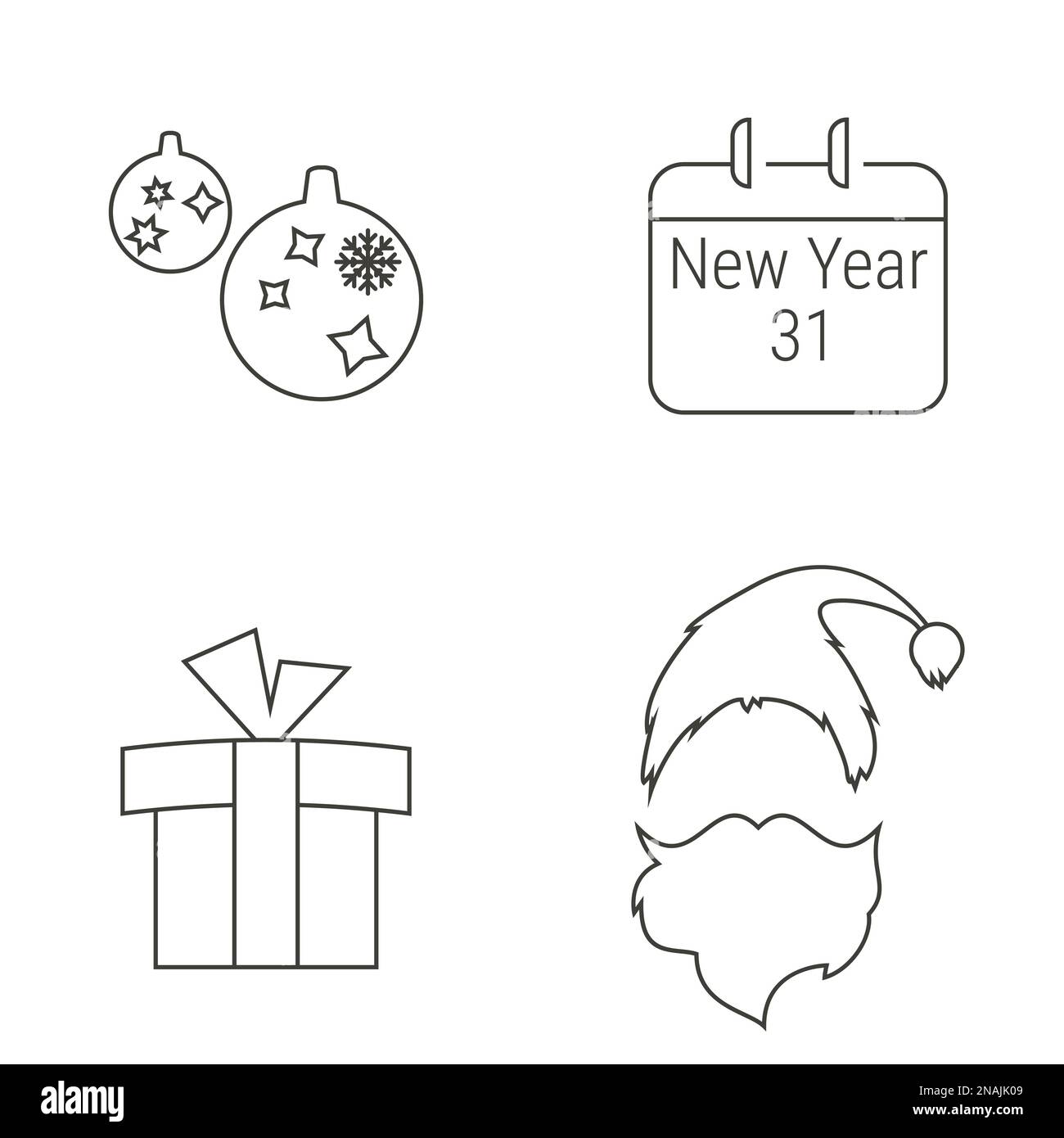 Theme new year christmas Stock Vector Images - Alamy