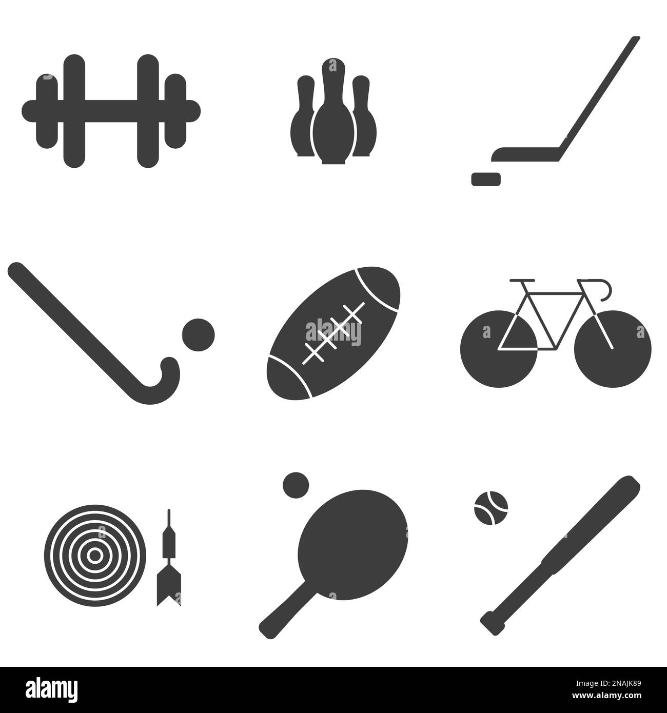 Set of objects on the theme of sport, game Stock Vector Image & Art - Alamy