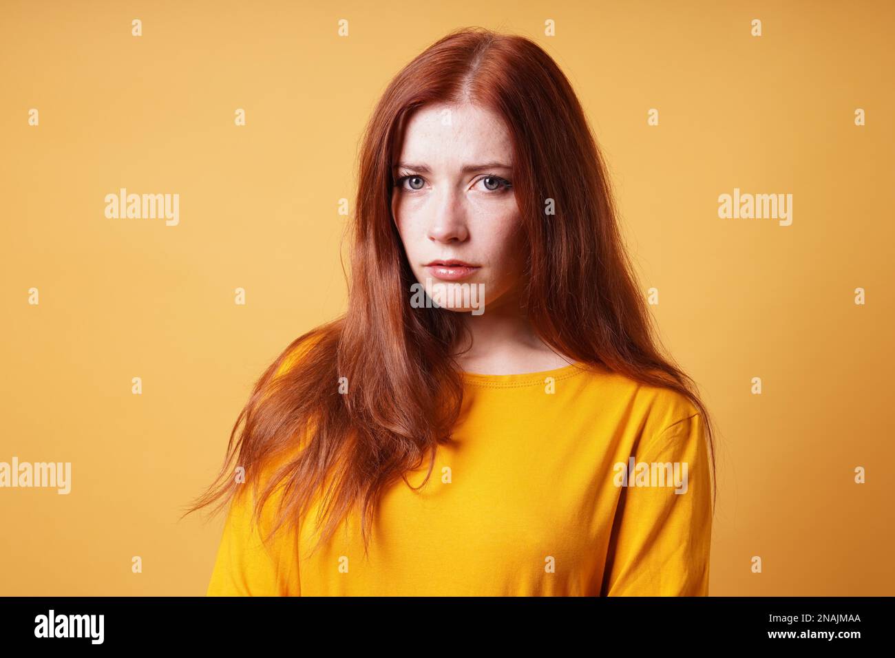 unhappy young woman looking sad worried and depressed Stock Photo - Alamy