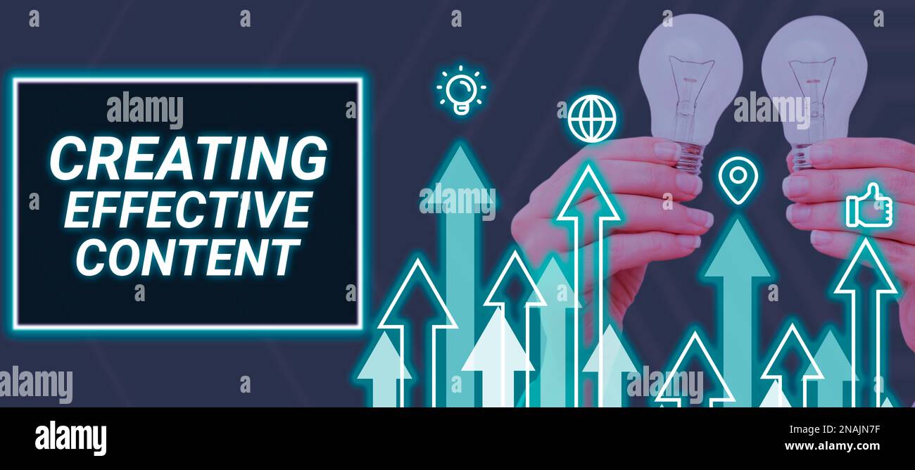 Handwriting text Creating Effective Content. Business overview Valuable ...