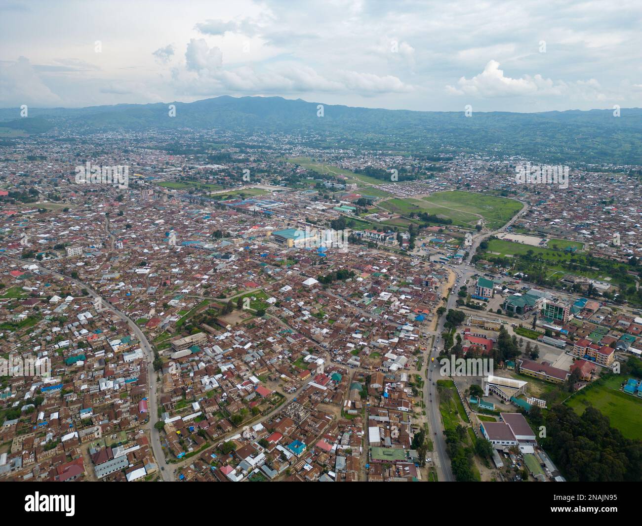 Mbeya, Tanzania. Drone view to city in Africa Stock Photo - Alamy