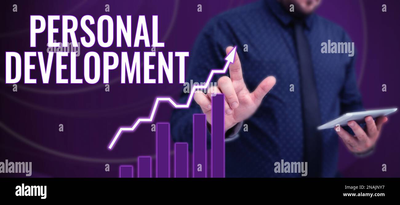 Handwriting text Personal Development. Business concept process of ...