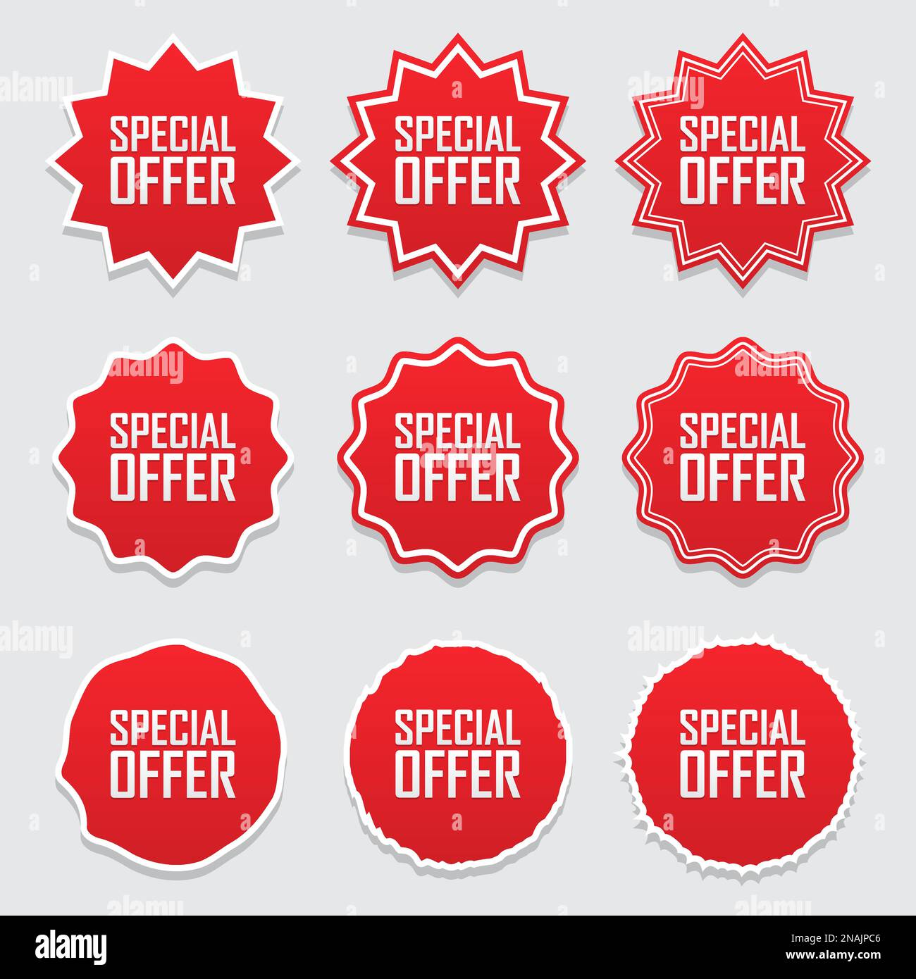 Collection symbols tag Special offer. Vector illustration Stock Vector ...