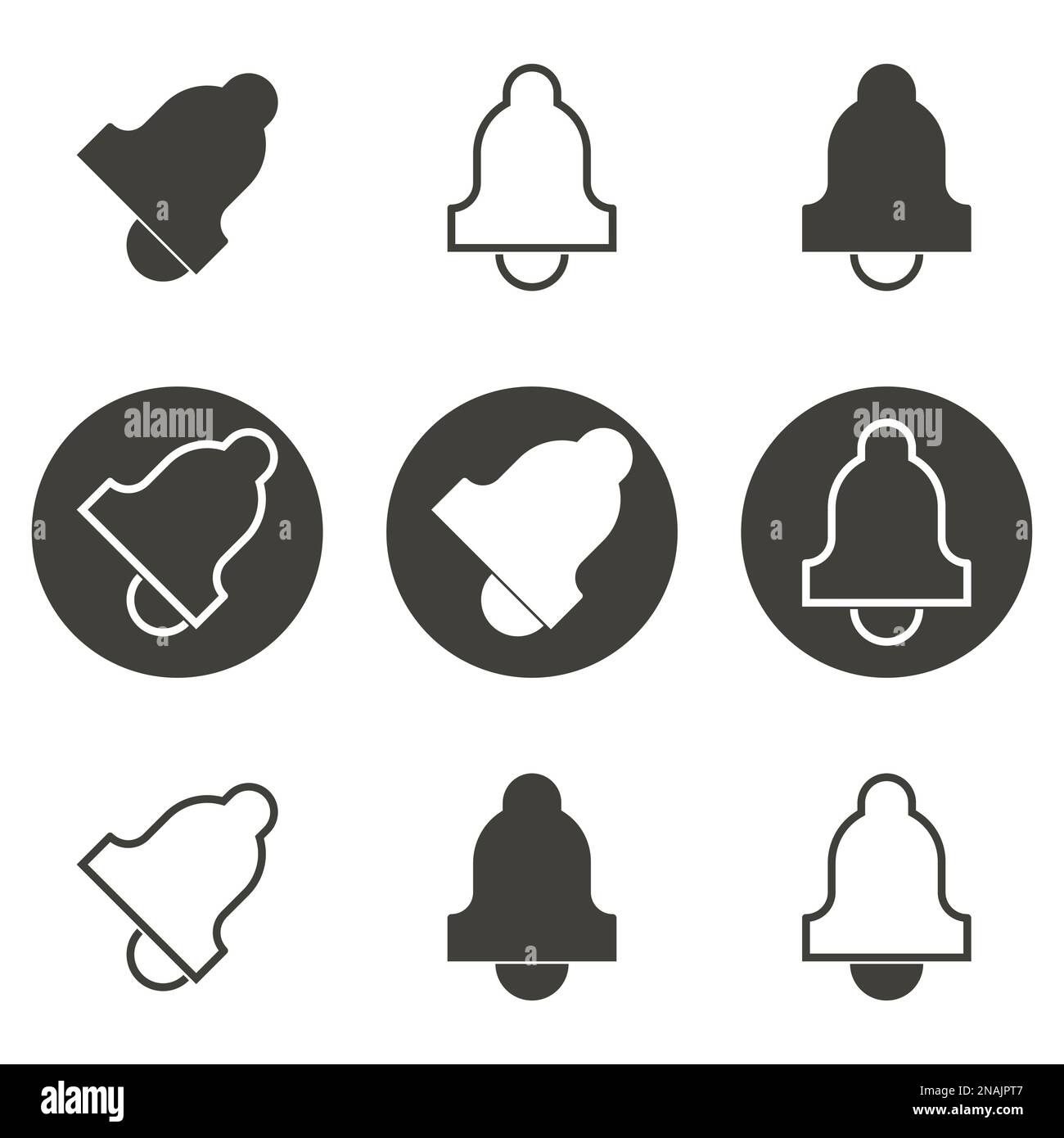 Bell icons hi-res stock photography and images - Alamy