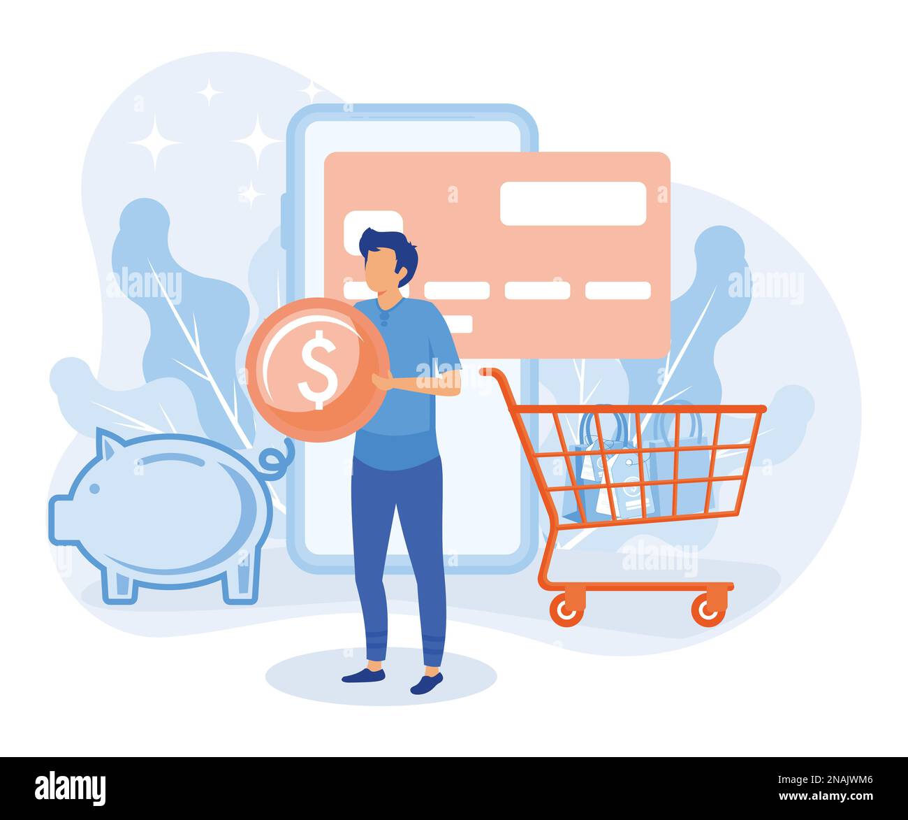 Cashback cartoon Stock Vector Images - Alamy