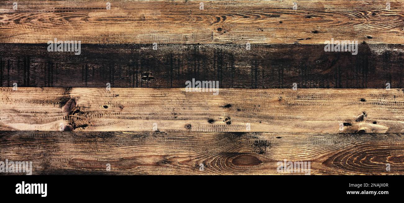 Rustic wooden wall made from old wooden boards, panorama format Stock ...