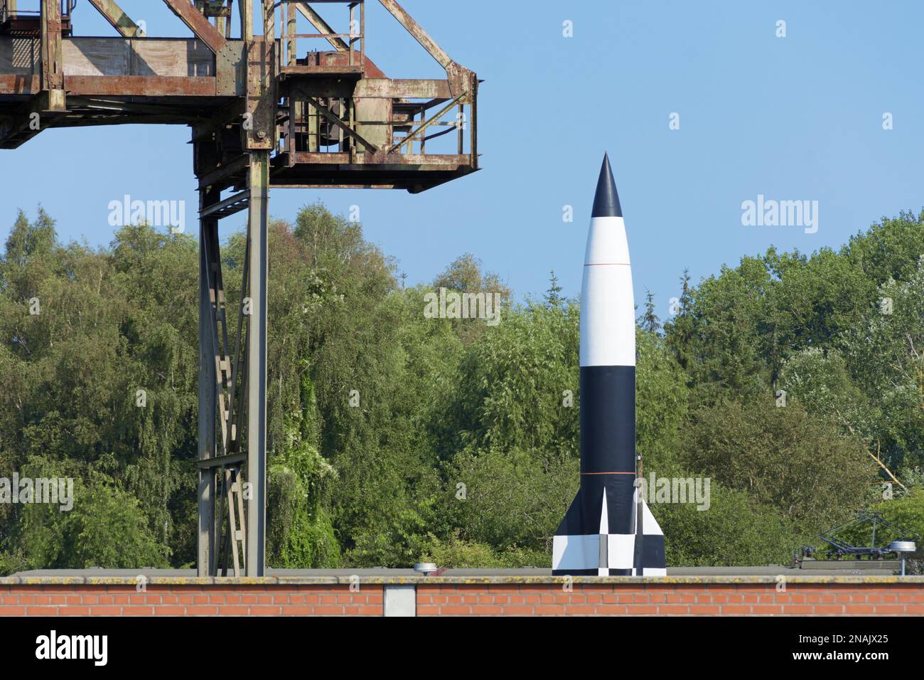 V2 rocket in the Museum Peenemuende Stock Photo - Alamy