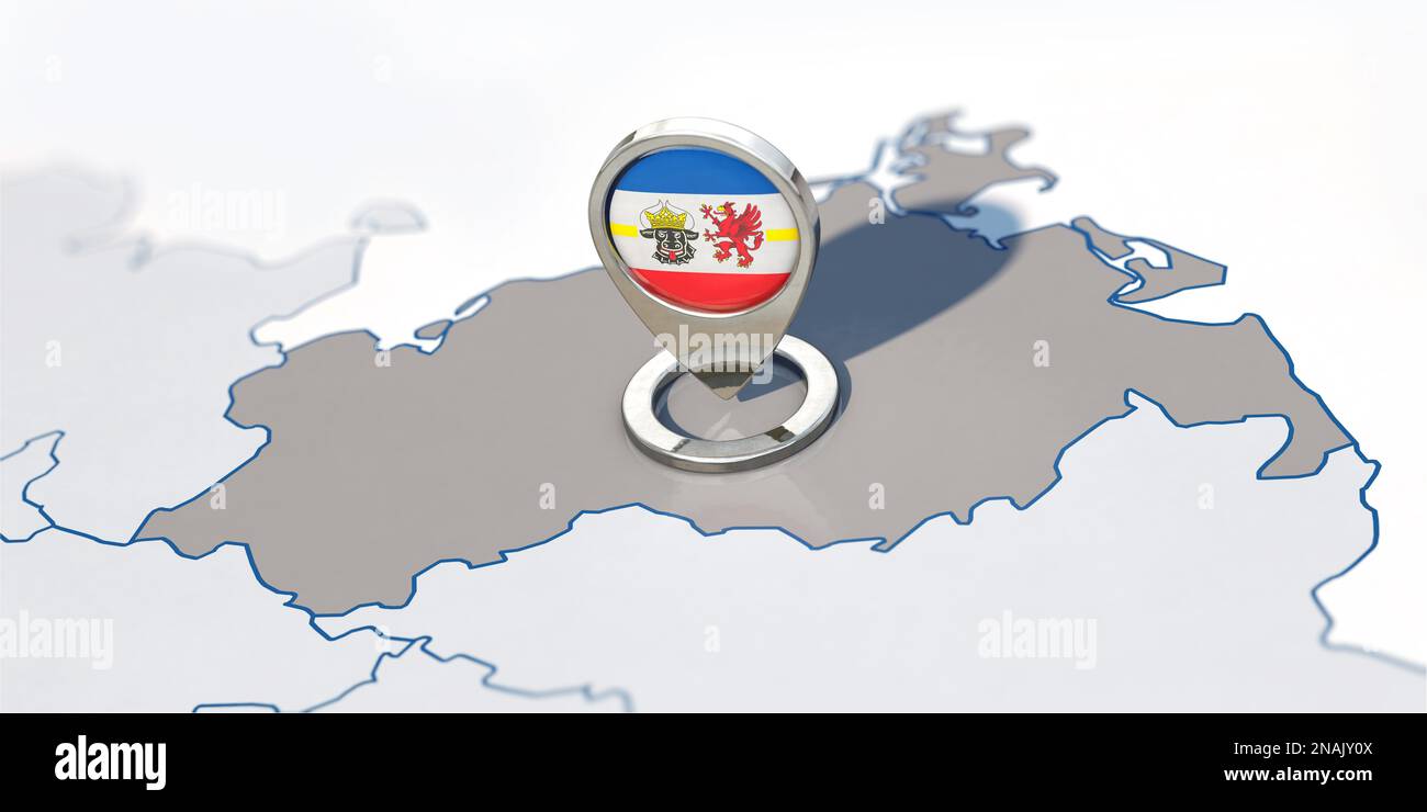 Mecklenburg-Vorpommern, MV, state, destination, map, choice, navigation ...