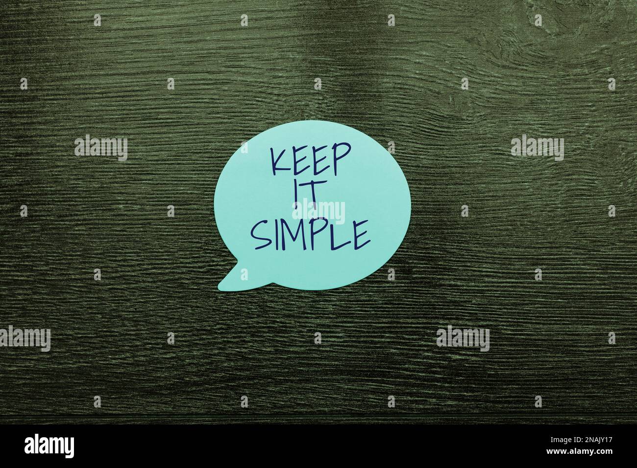 Hand writing sign Keep It Simple. Business idea Easy to toss around ...