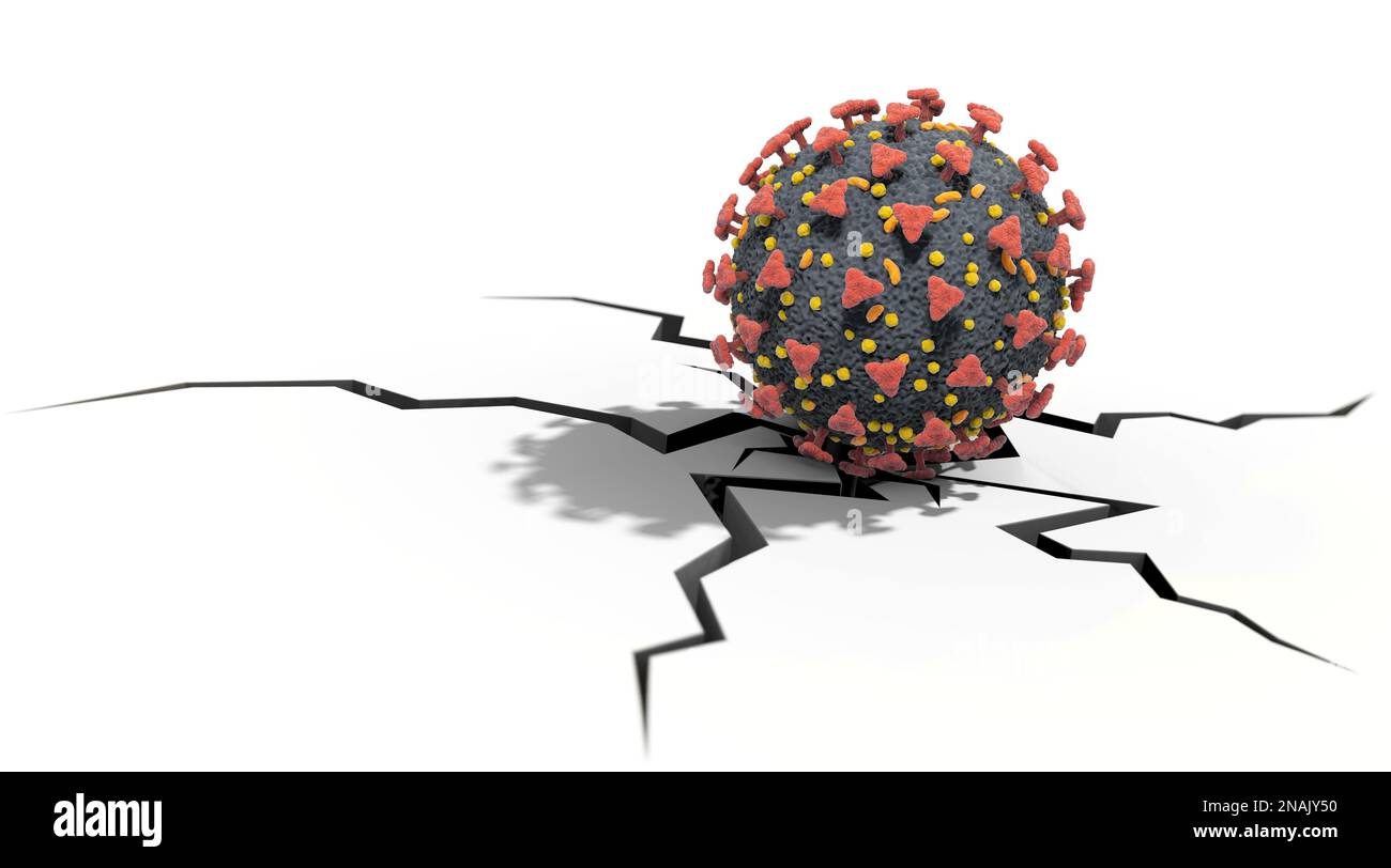 Coronavirus impact and destruction Stock Photo - Alamy