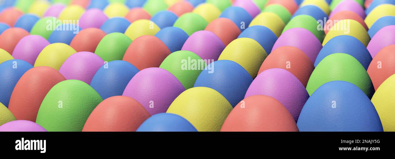 3d easter eggs in hi-res stock photography and images - Alamy