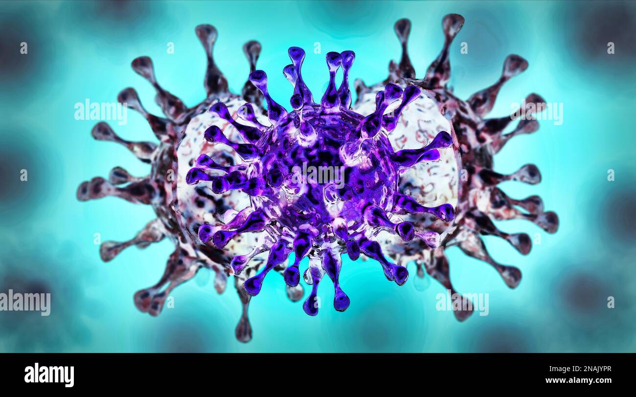 Symbolic image on the subject of virus mutation Stock Photo - Alamy