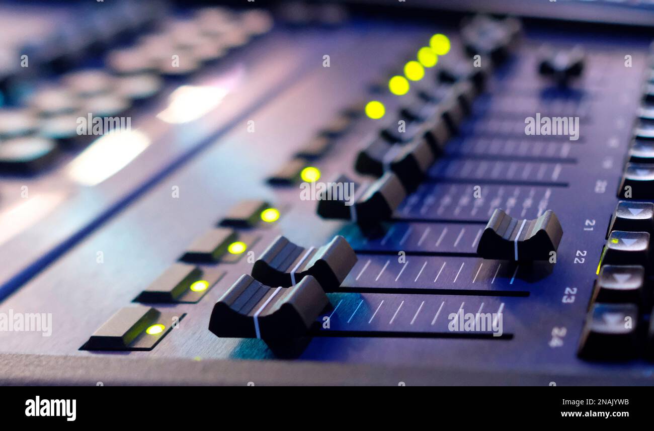 Equipment backstage in a TV studio Stock Photo - Alamy