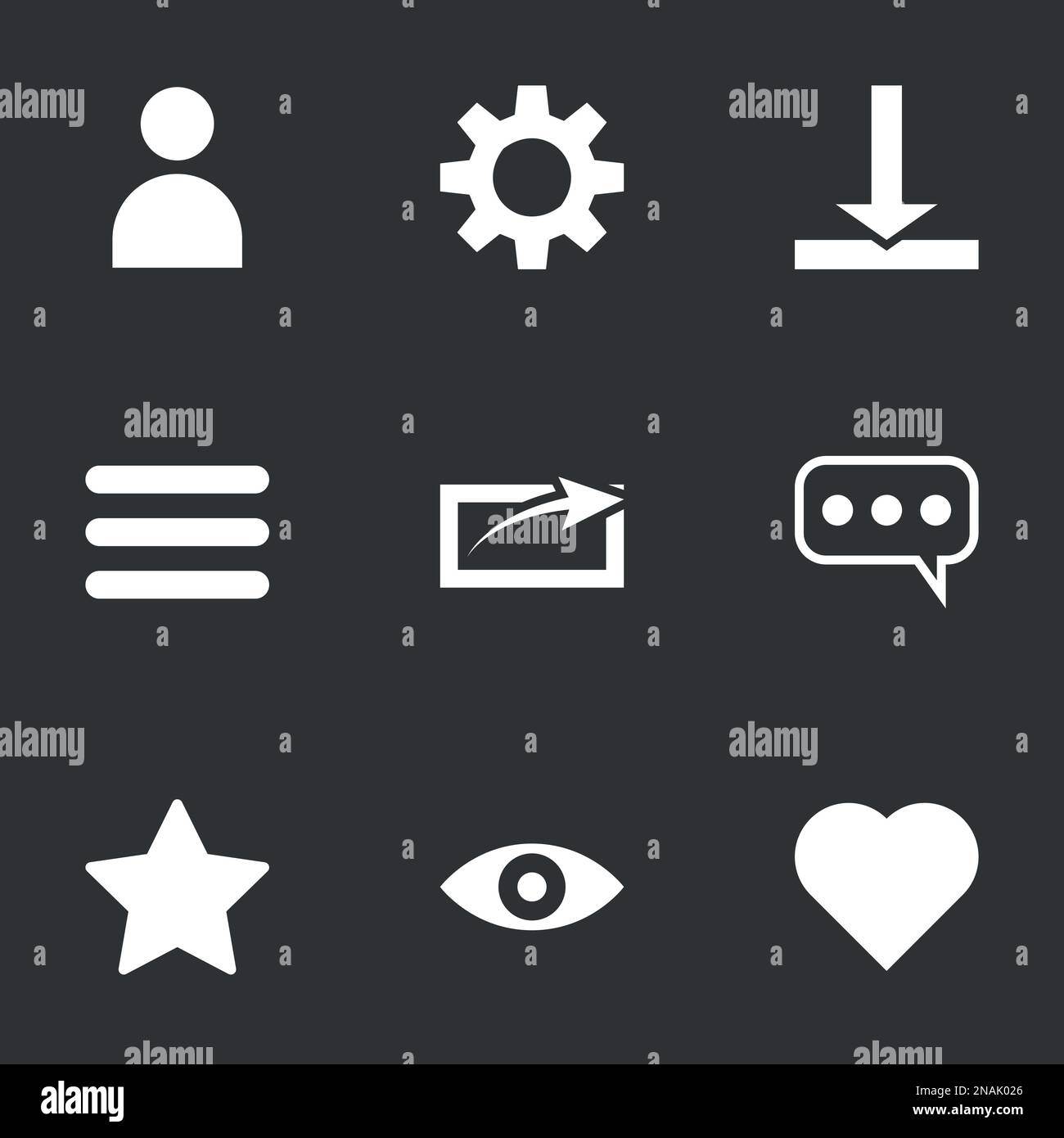 Vector illustration on black background, social signs Stock Vector ...