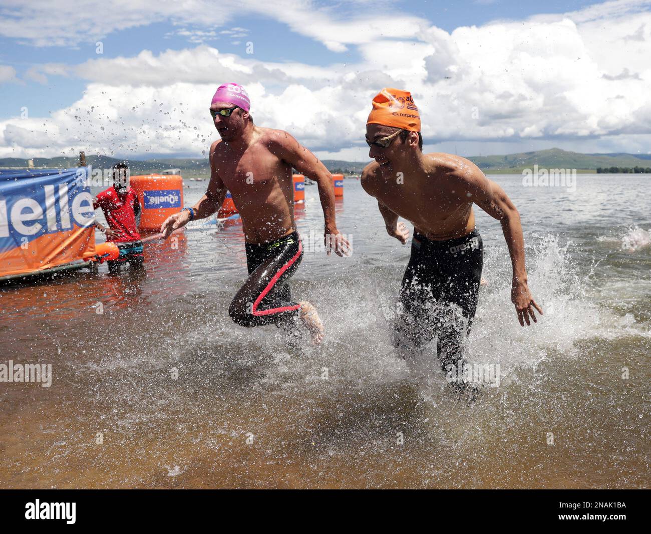Swimmers compete at 50th aQuelle Midmar Mile in Midmar Dam, outside ...