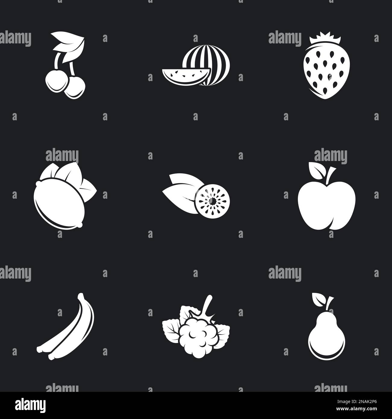 Ripe fresh blackberry fruits Stock Vector Images - Alamy