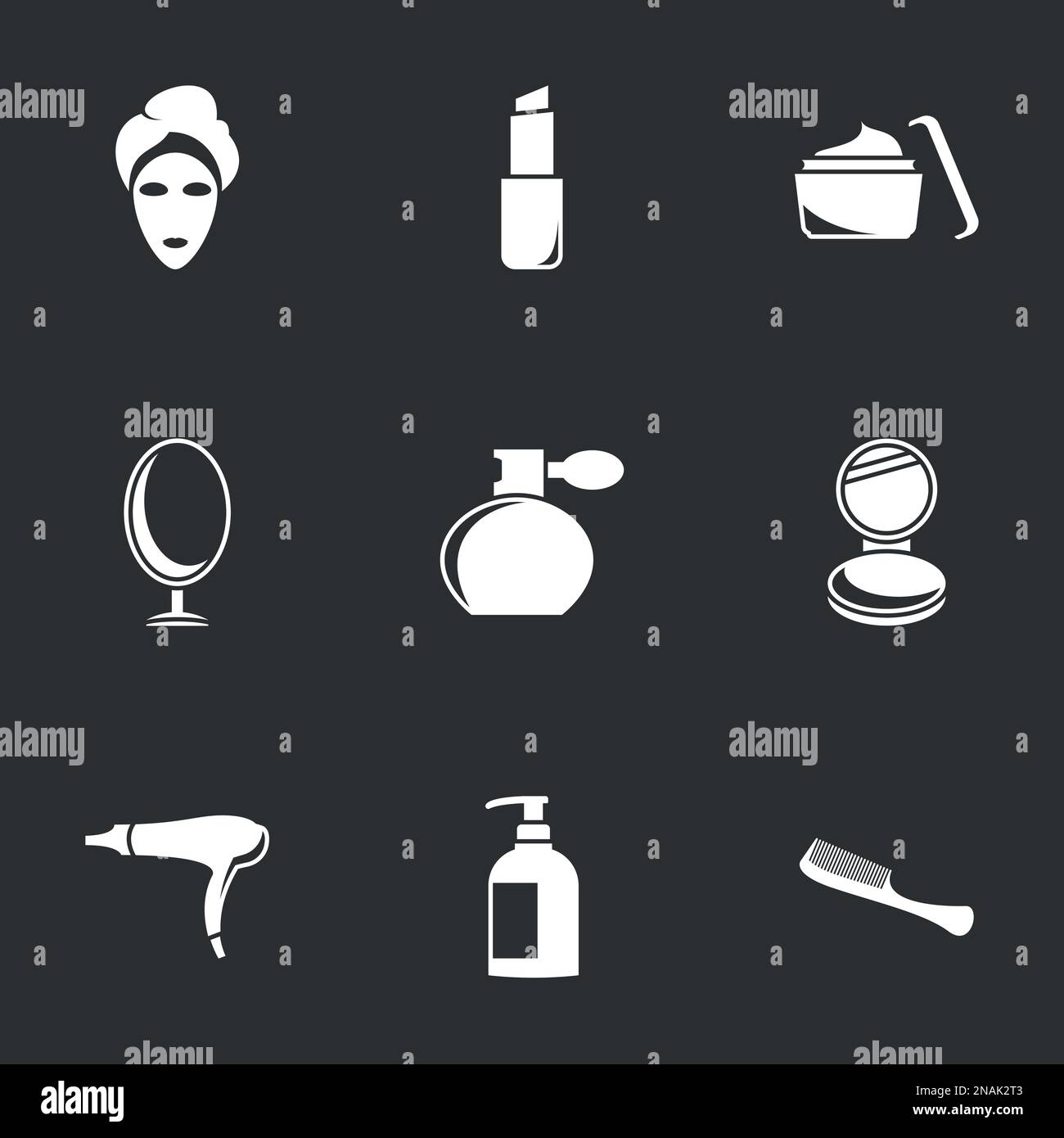 Lipstick beauty accessory black icon Black and White Stock Photos & Images - Alamy