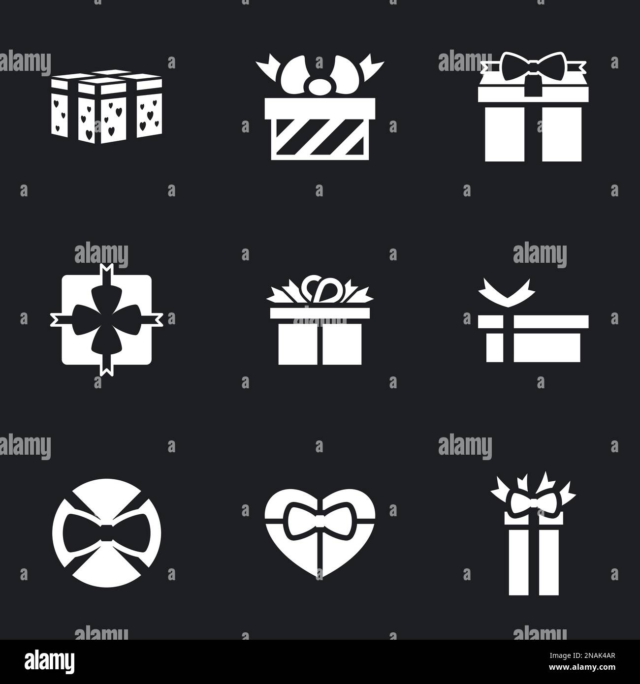 Set presents gifts boxes Stock Vector Images - Alamy