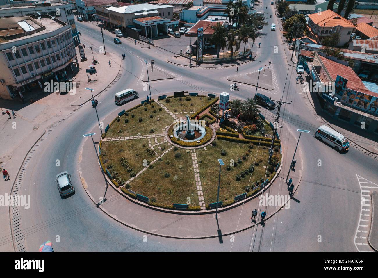 02.01.2023 - Mwanza, Tanzania - Samaki fish corner. Top down view to ...